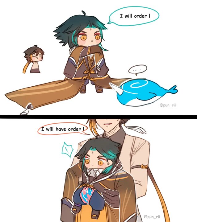 Комикс западный Pun_Rii геншин комиксы / Pun_Rii genshin comics читать ...